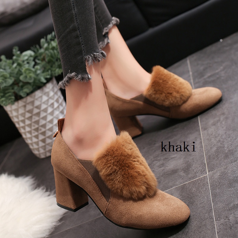 Autumn Style Rabbit Hair Fashion Women Shoes Qdx12 on Luulla