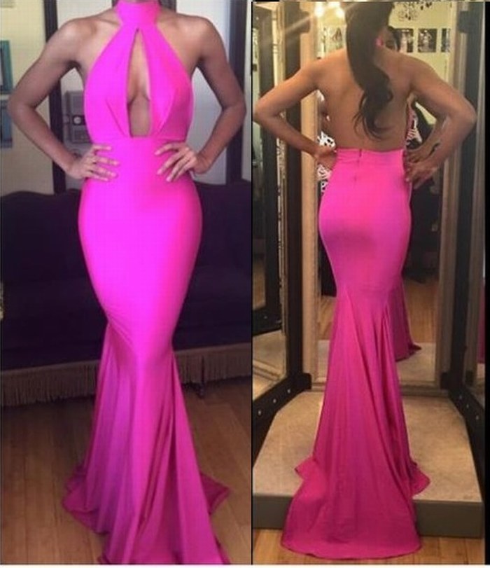 Charming Mermaid Prom Dresses,backless Prom Dresses,sexy Slim Prom ...